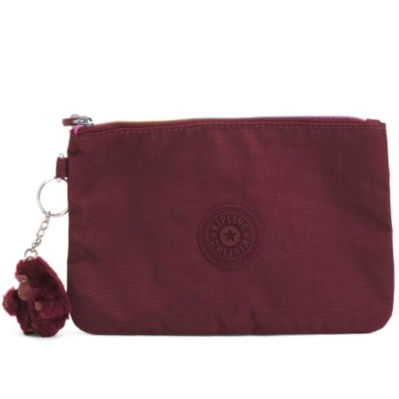 Kipling | Bags | Nwt Kipling Maroon Nylon Viv Small Pouch | Poshmark